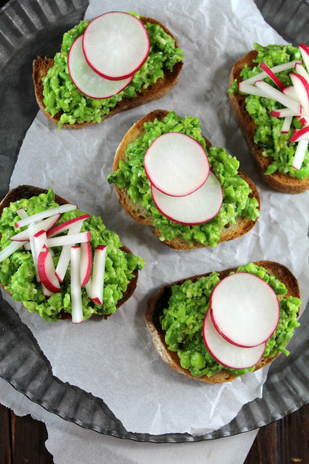 Authentic Suburban Gourmet: English Pea, Mint, Parmesan and Radish ...