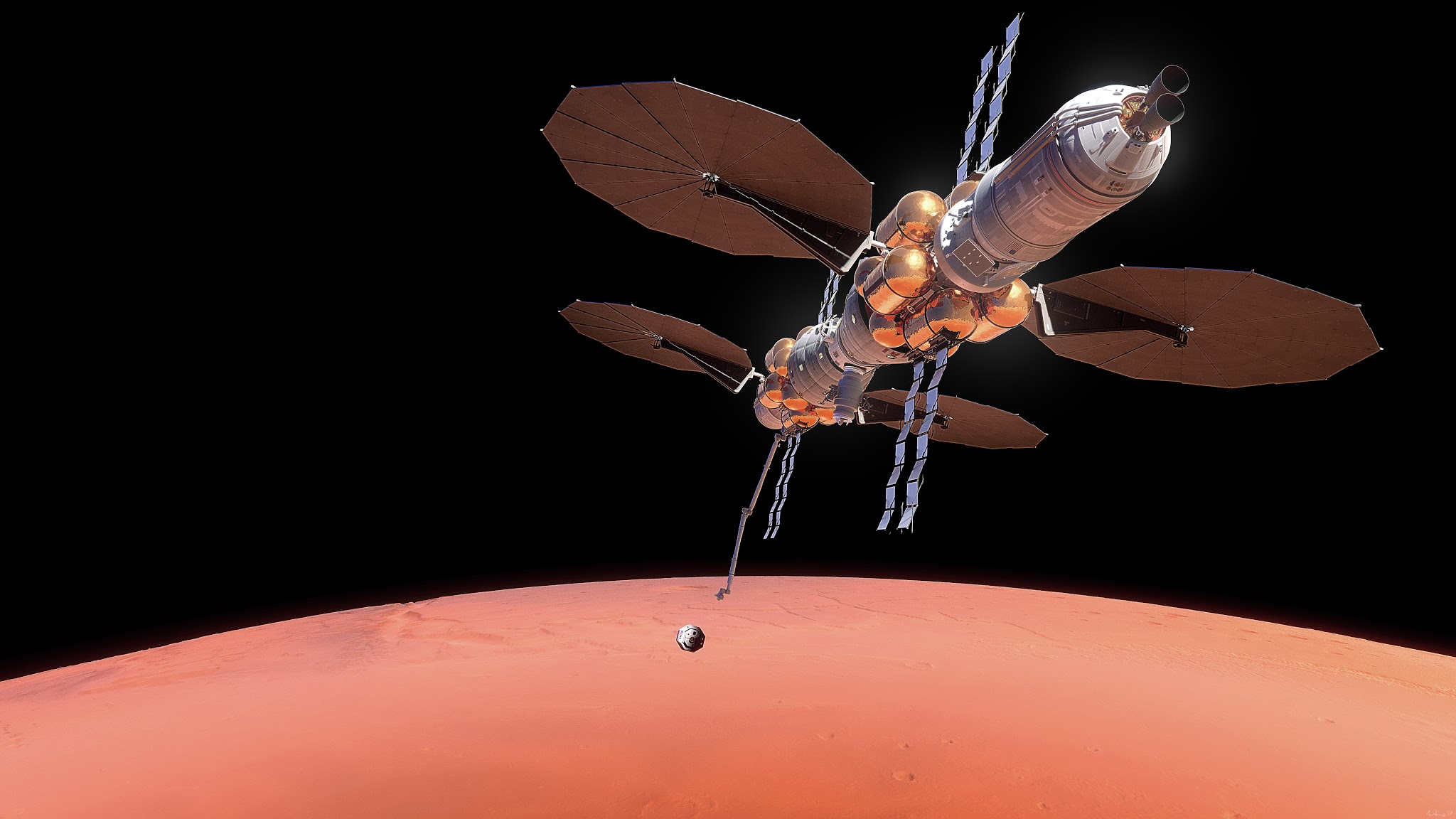 Lockheed Martin's Mars Base Camp concept | human Mars