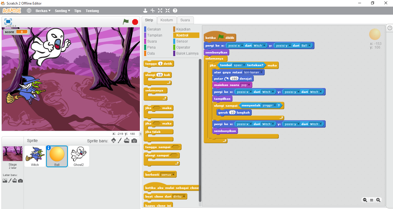 membuat game dengan scratch 2