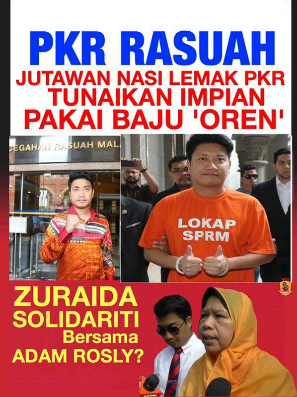 Akhirnya ADAM ROSLY Proksi Zuraidah Kamaruddin Berbaju Oren SPRM | buletin