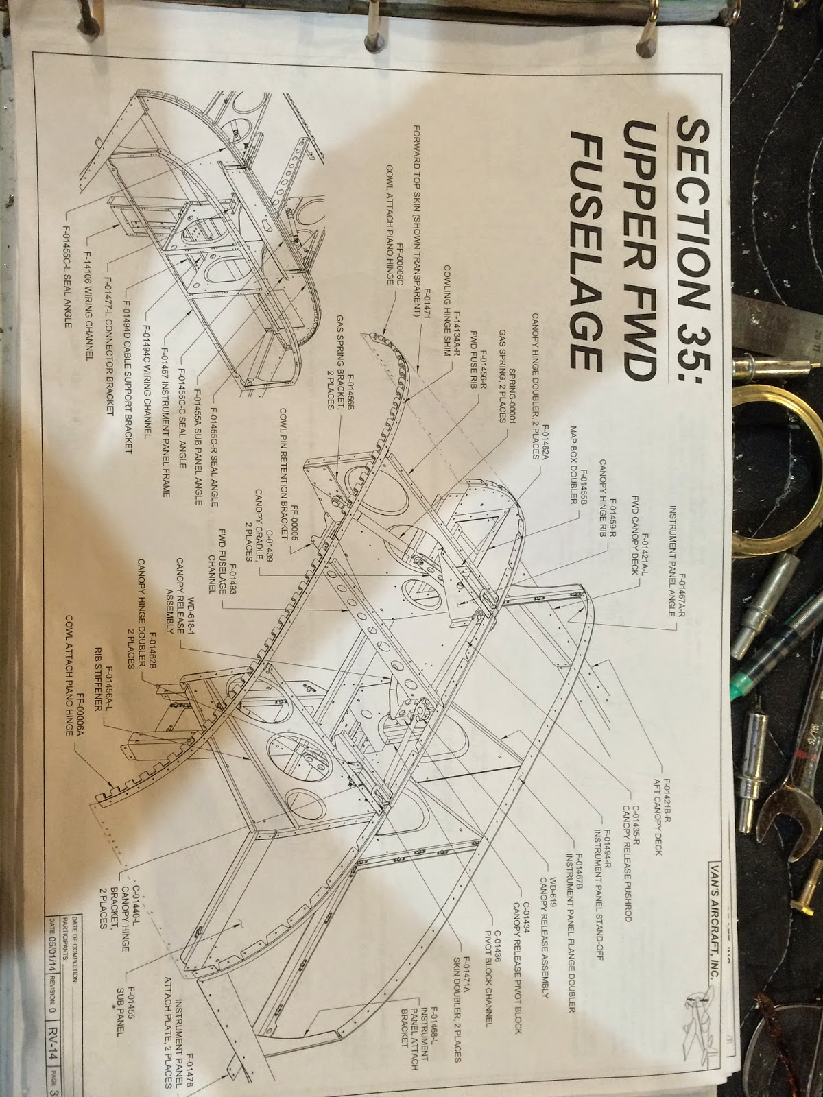 Gordon's RV14 Build: Flap controls instal and Panel construction begins