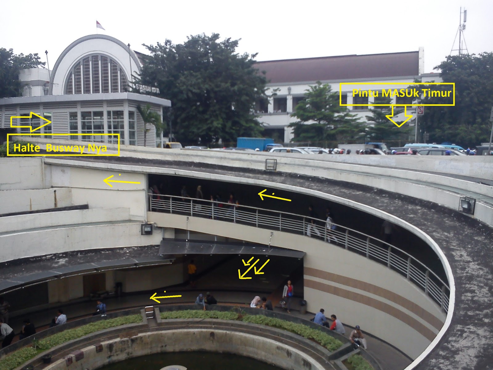 Bingung??? Mencari Pintu Masuk Halte Busway Jakarta Kota