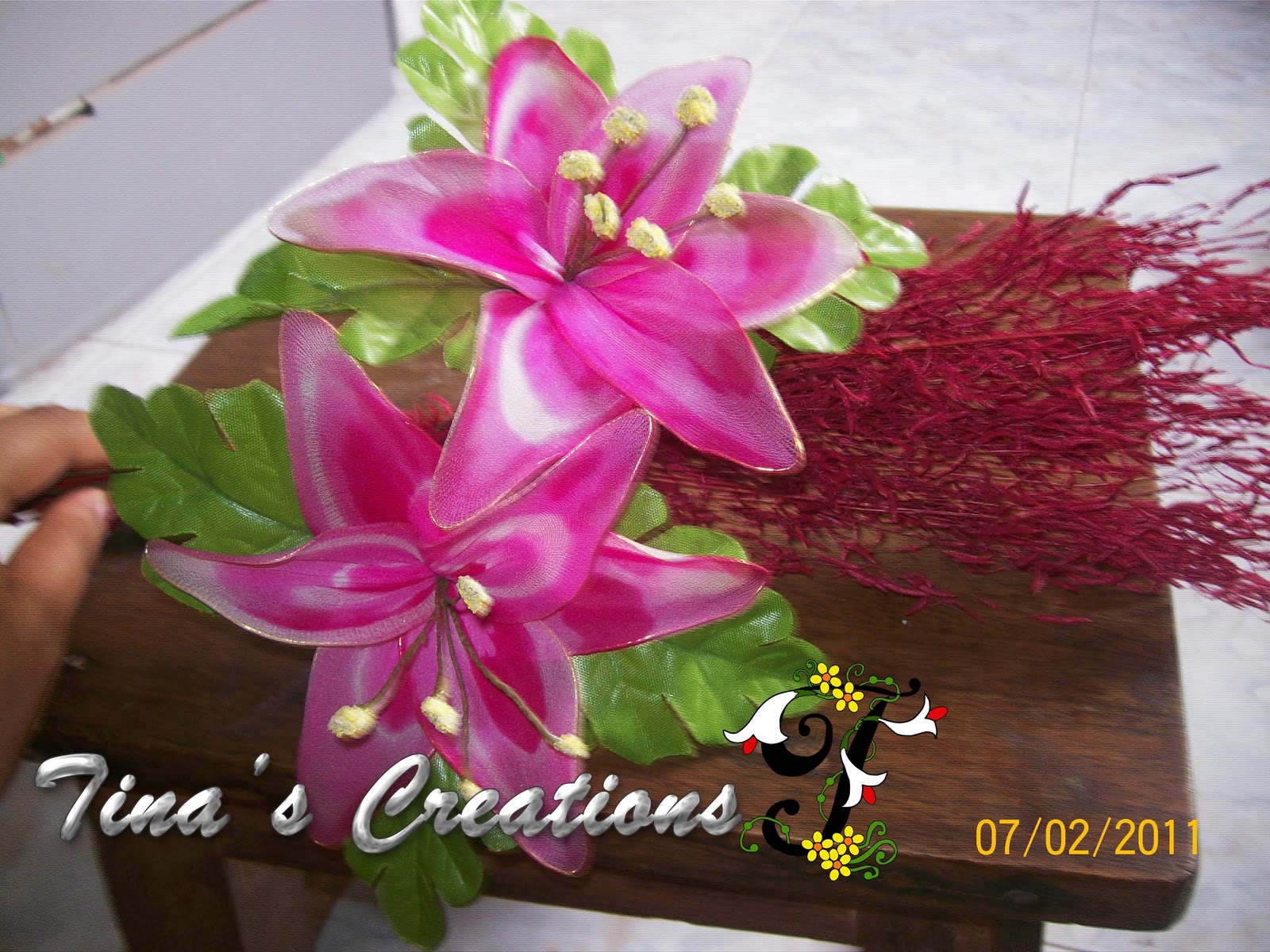 Tinas Creations: Stocking flower Arrangements