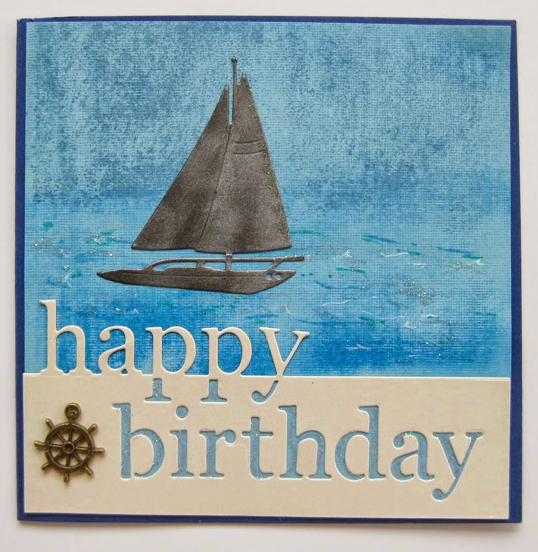Fayes Paper Passion Sailing Birthday Card