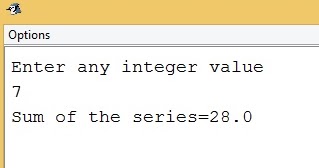 Calculation of Sigma N in JAVA ~ CSPrograms4u