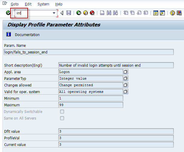 Sap Basis Tutorials Code To Enable The Edit Option For Parameter