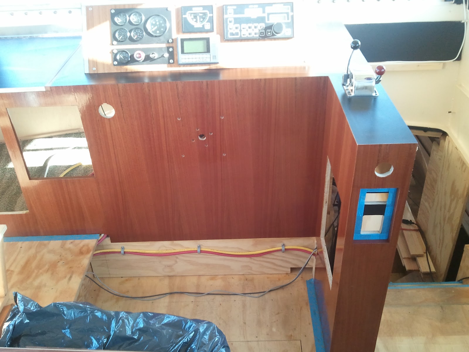 Building Koloa (Kama Hele): Wheelhouse console finished