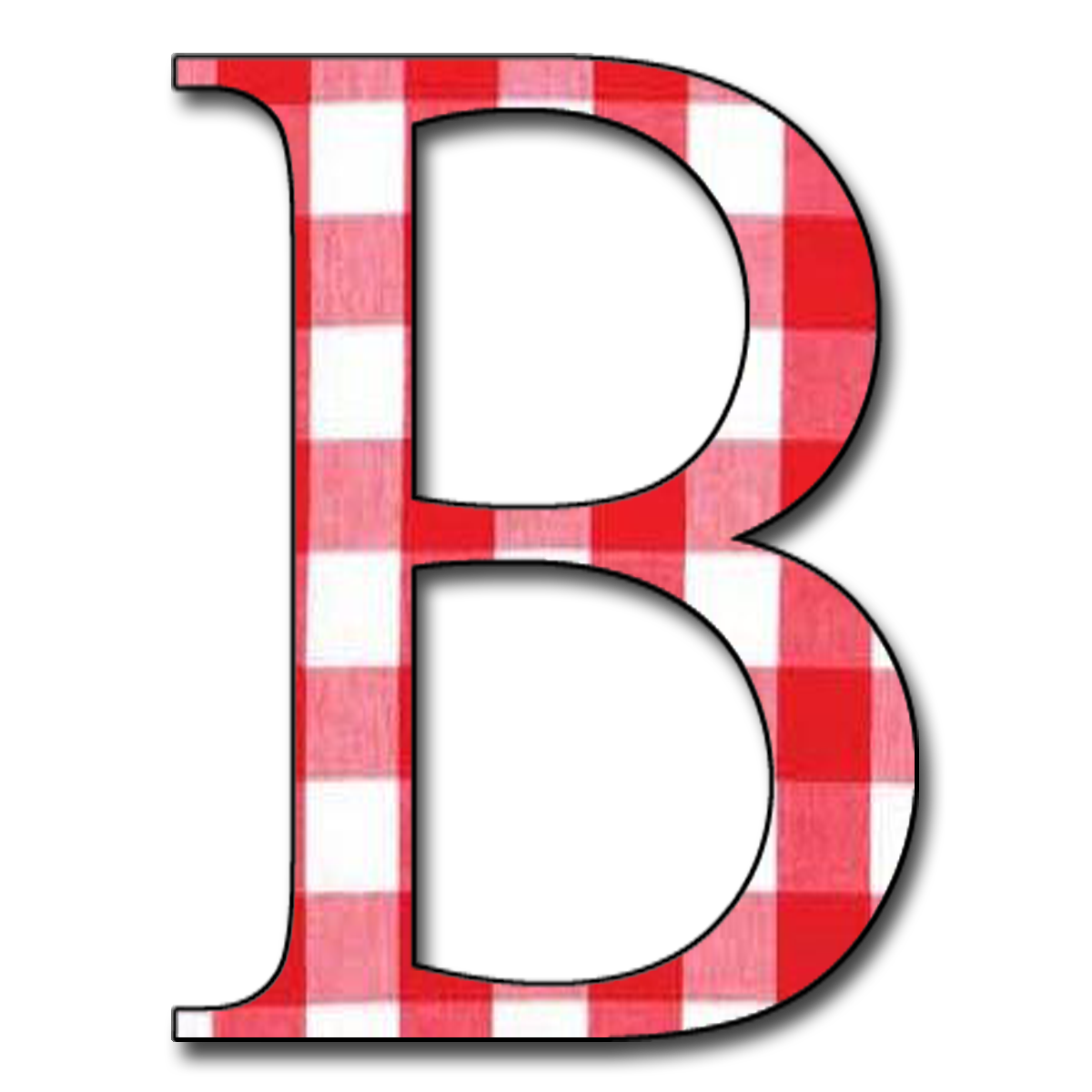 GRANNY ENCHANTED'S BLOG: Free Red Gingham Digi Scrapbook Alphabet