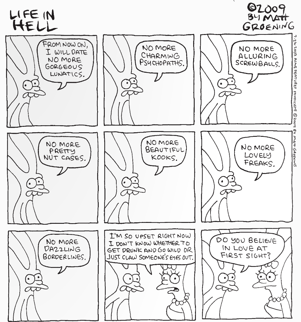 Bongo's Ultimate Life in Hell Archive : Life in Hell 2009 Archive