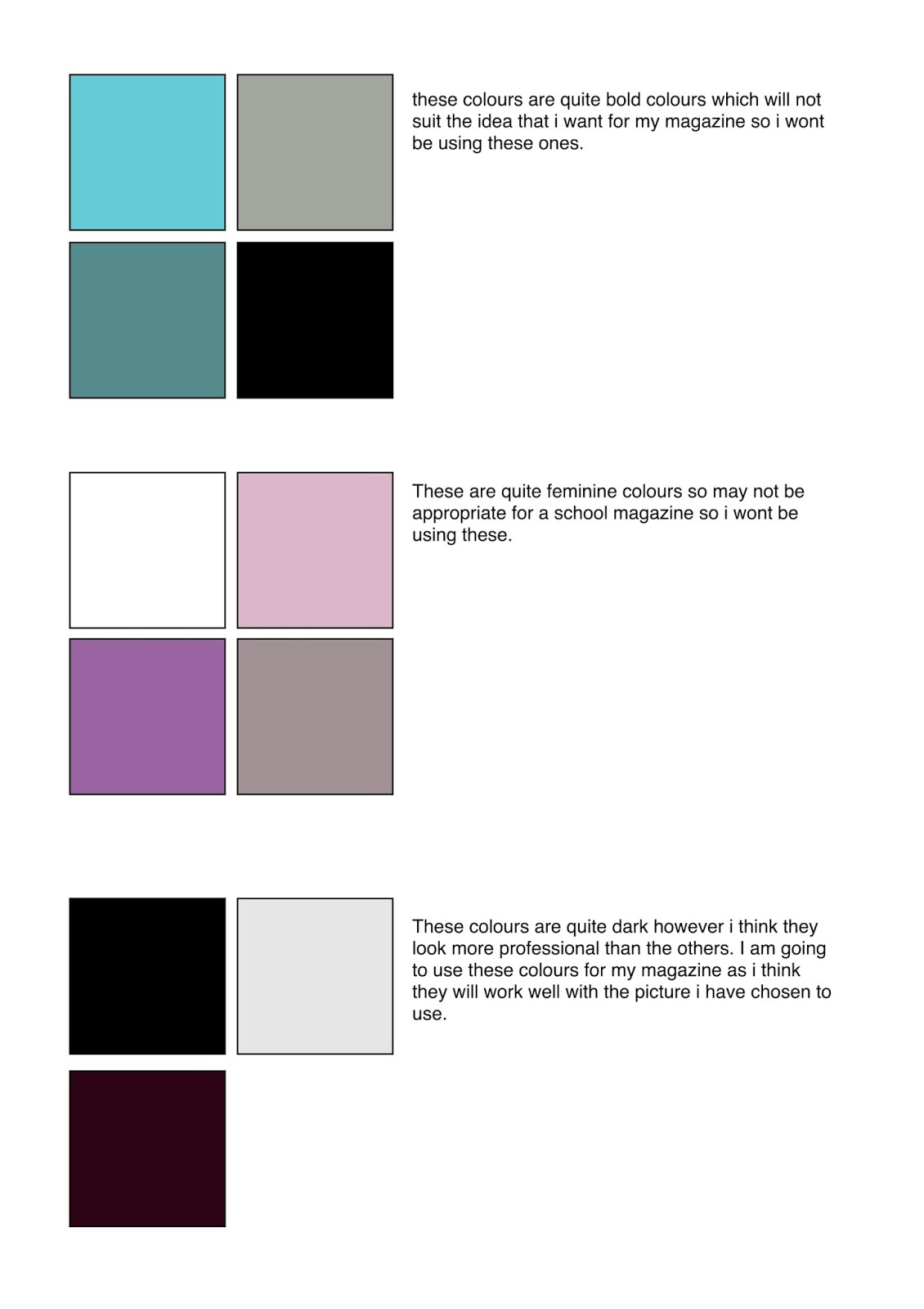 Corrinne Hester AS Media Blog 2017: Colour Testing