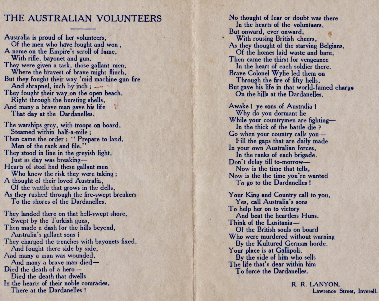 Little Darwin: RALLY ROUND THE FLAGS , BOYS