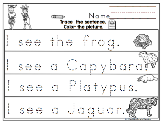 Rainforest Math and Literature "No Prep" ~ Preschool Printables
