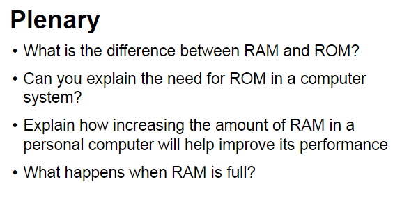 Mrs Palmer's Blog: Unit 2 - Lesson 2 - Memory