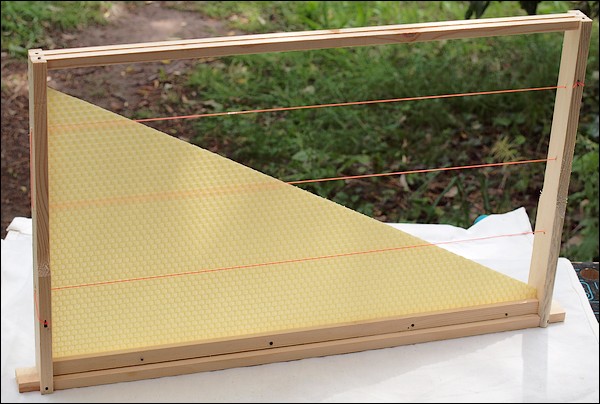 Notes from a Small Apiary: Fishing line and brood frames