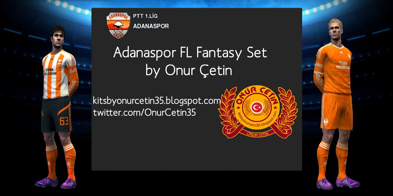 Adanaspor FL Fantasy Set (with 12-13 Adidas Temp) | Kits by Onur Çetin