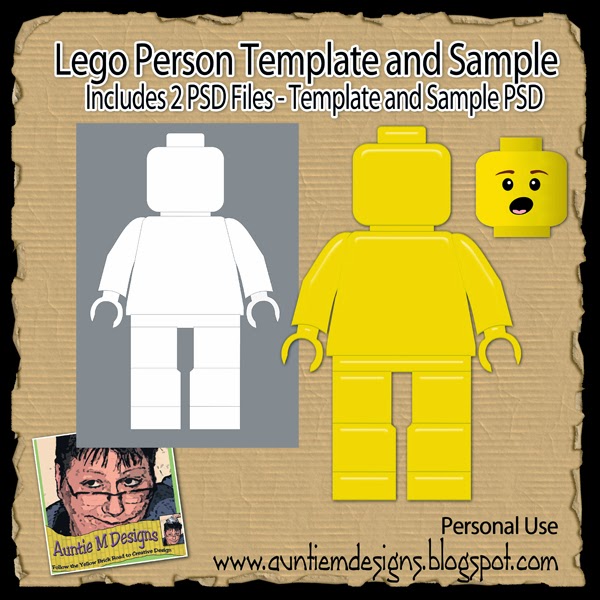 Auntie M Designs: Lego Faces and Person Template