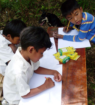 Filipino Children Studying