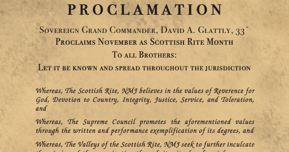 The Midnight Freemasons: November, Scottish Rite Month!