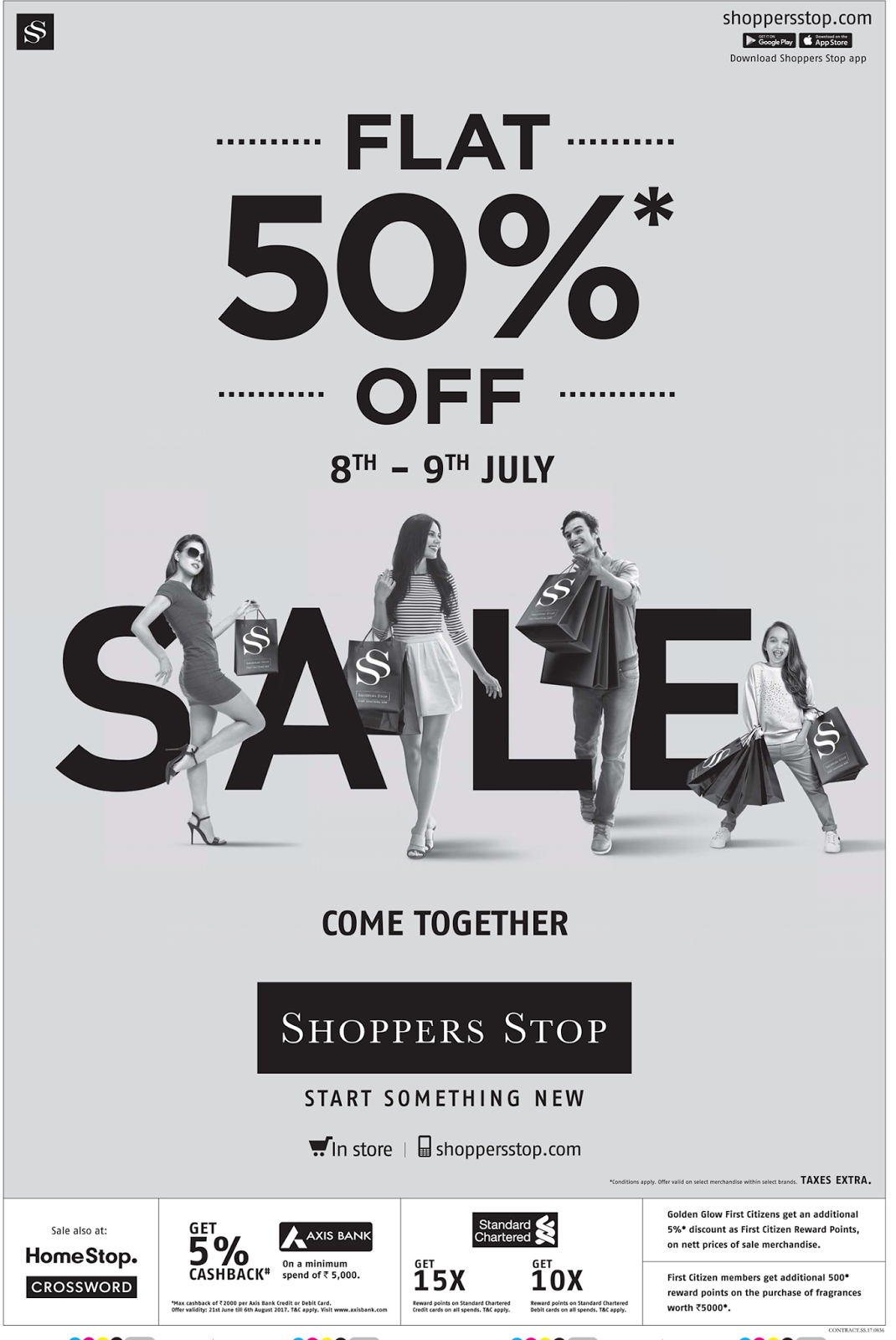 Shoppers stop great offers only on 8th and 9th | July 2017 discounts