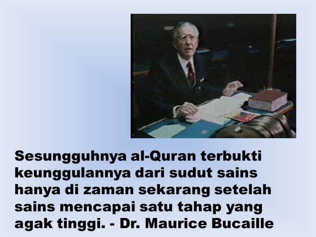 Kata-kata Tokoh: Dr. Maurice Bucaille