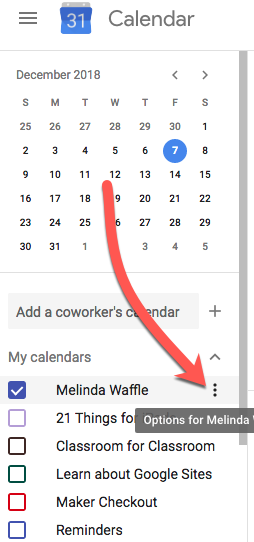 Google Calendar - How to Change the Calendar Color