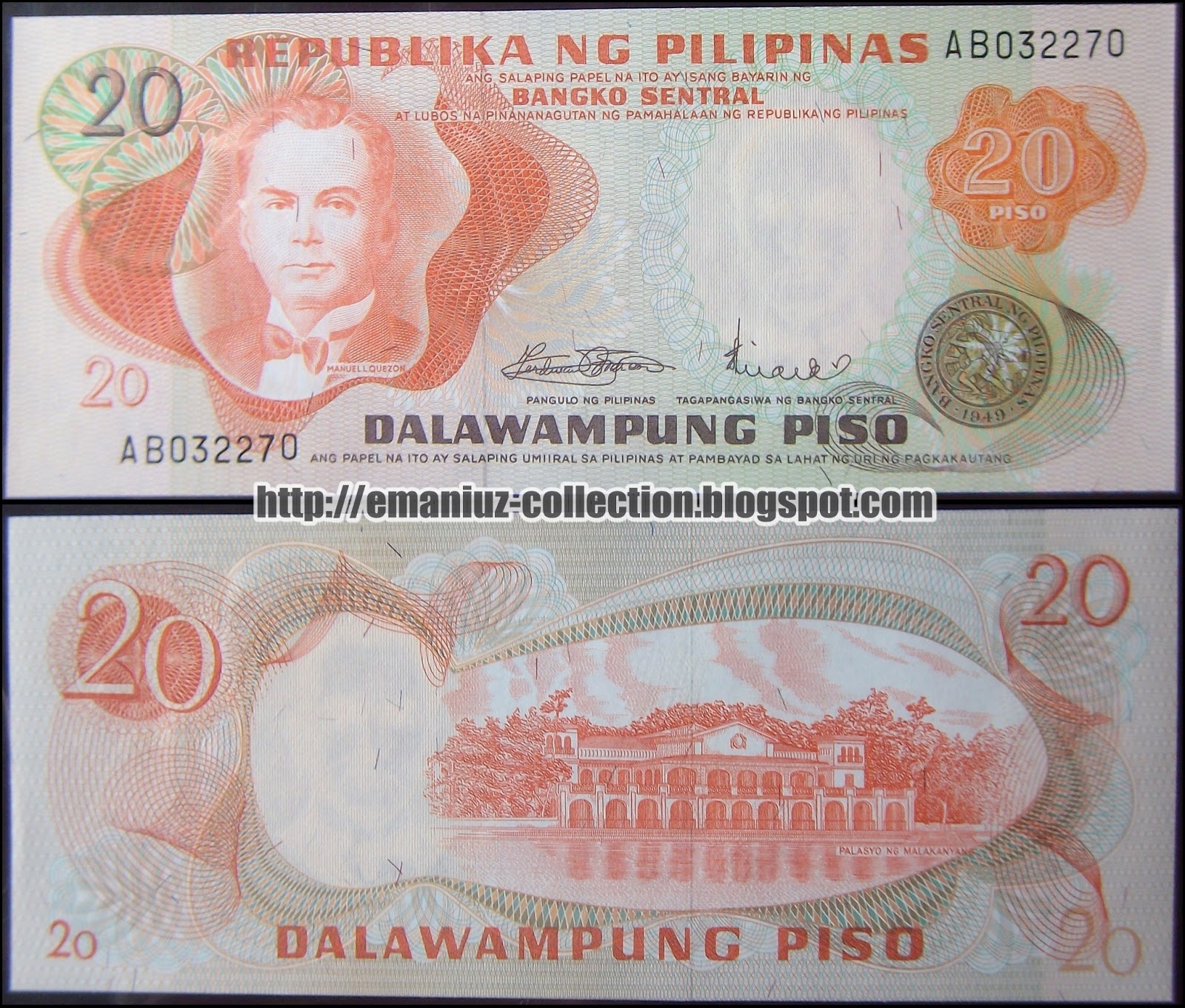 Banknote of the Philippines | 1969 Pilipino Series | Emaniuz Collection