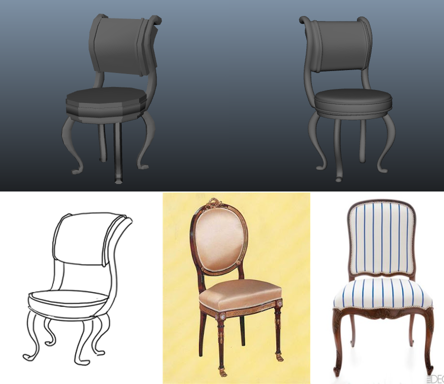 Millz's Level 2 Animation Blog : Modelling - The Chair