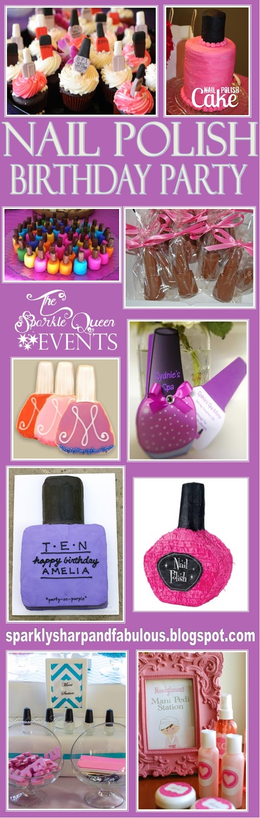 Nail Polish Themed Birthday Party - idea board | Birthday party for ...