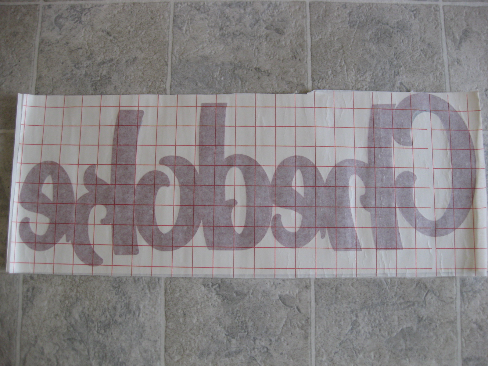 Creative Crafter: Reversed Vinyl (Shadowed) lettering