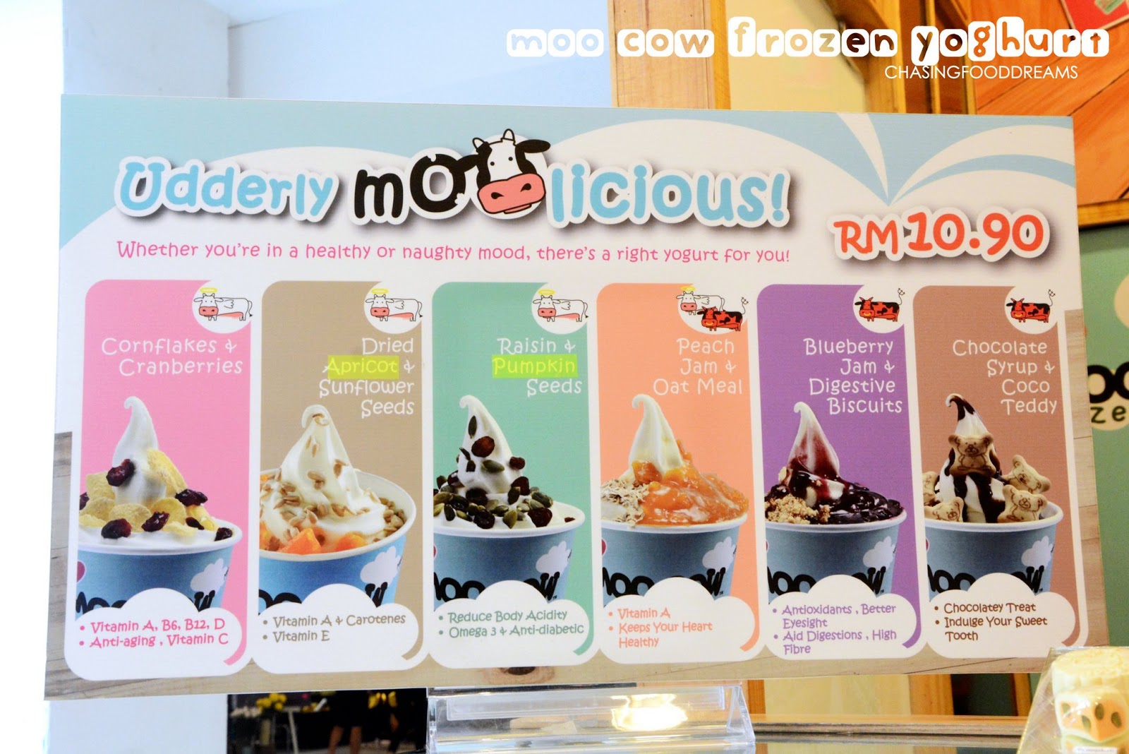 CHASING FOOD DREAMS: Moo Cow Frozen Yogurt: The Science Behind The ...