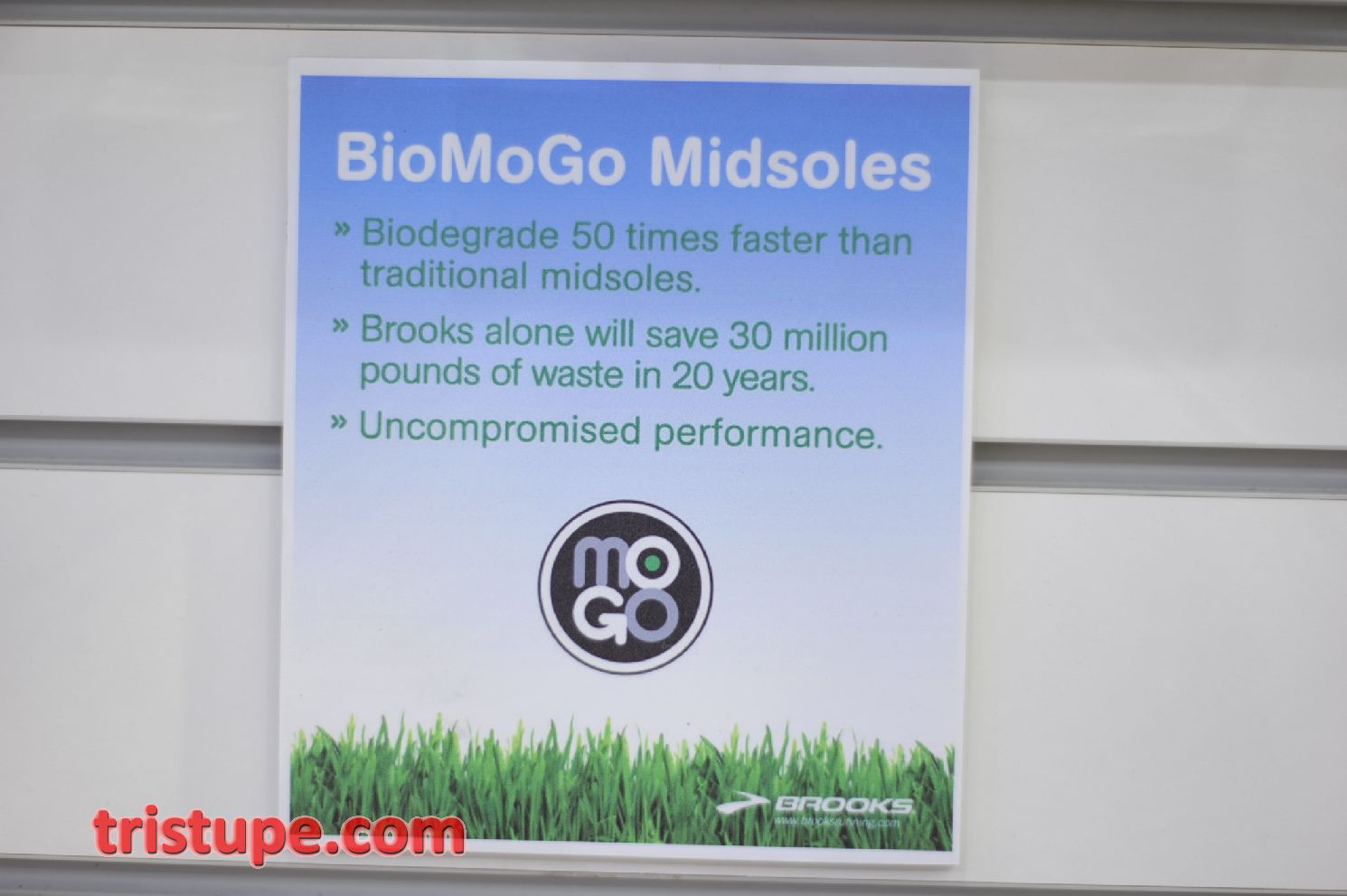 Brooks Frunners: BioMoGo Is To Go Green! ~ TRISTUPE.COM
