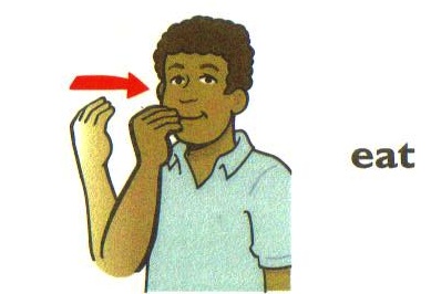 HearMyHands ASL: sign: EAT HEALTHY for WTSW
