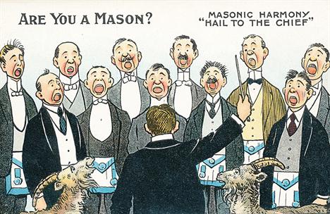 Freemasonry - in the press and under the hammer.: Masonic cartoon