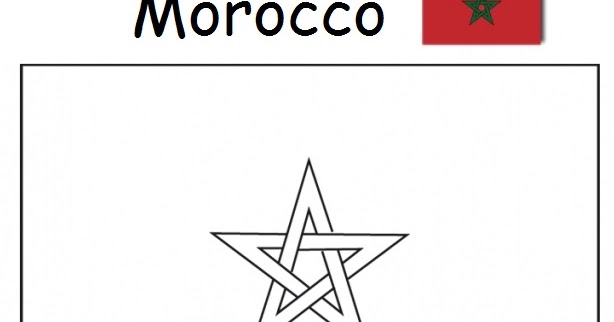 Geography Blog: Morocco Flag Coloring Coloring Page