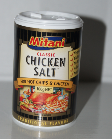 Not just for the chips- Mitani Chicken Salt - Three B's Blog