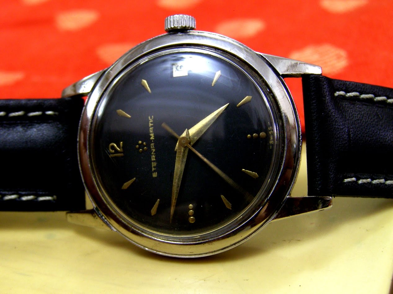resting place: AUTHENTIC VINTAGE ETERNAMATIC GENTS WRISTWATCH