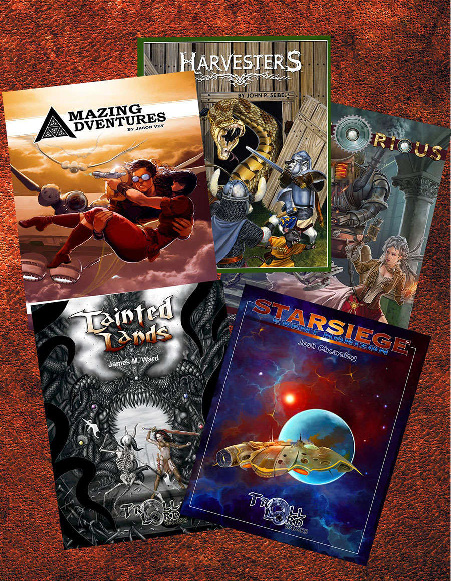 Tenkar's Tavern: Troll Lord Bundle - Five Games - Twenty Bucks