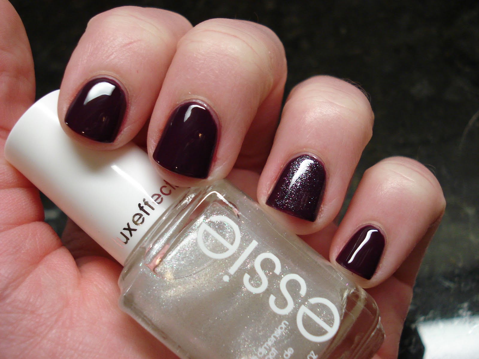 Dixie's Cup: Revlon - Bold Sangria & Essie Luxeffects Pure Pearlfection