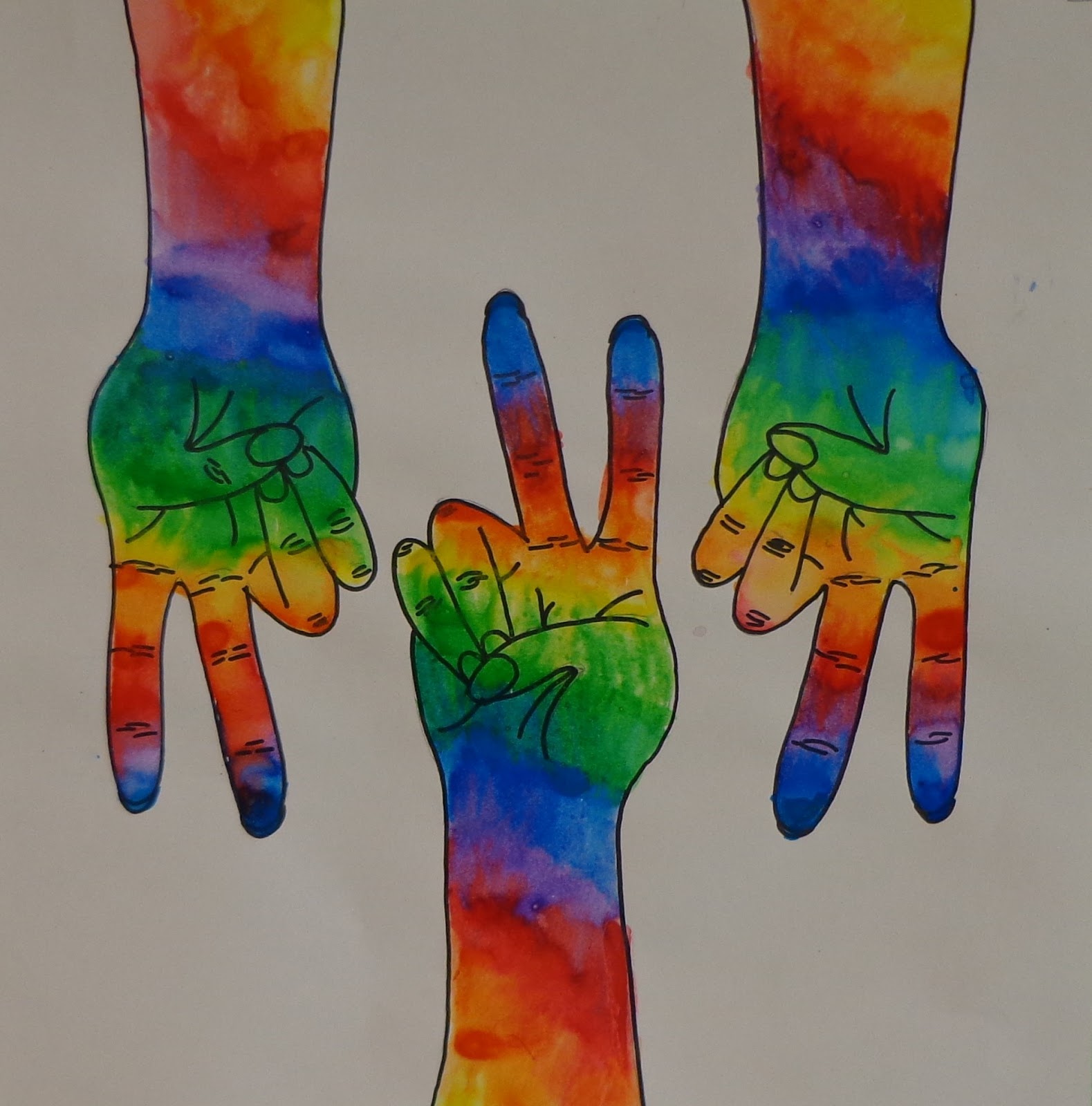 The Art Factory: Contour Line Hands