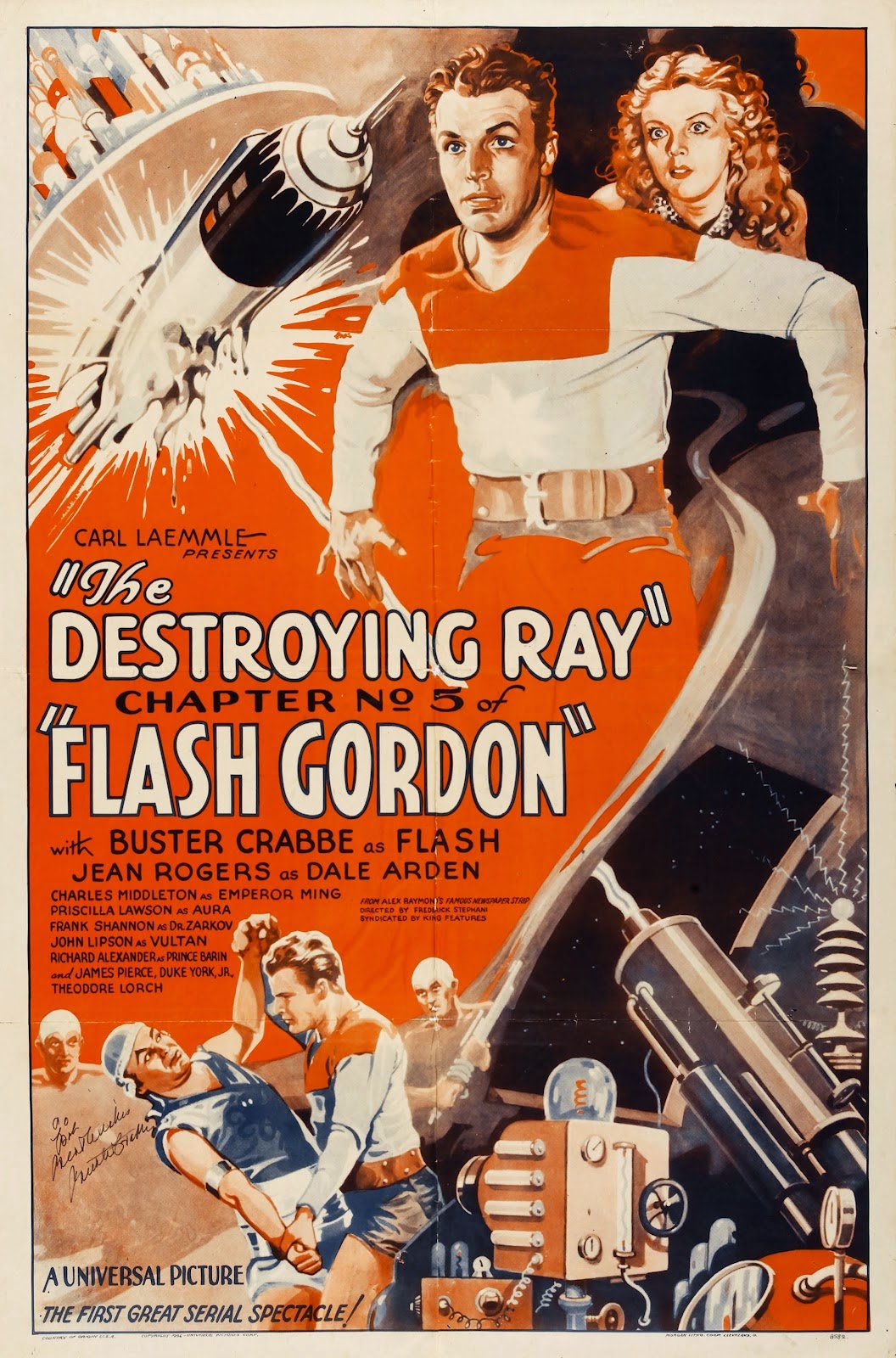 MI ENCICLOPEDIA DE CINE: 1936 - Flash Gordon Carteles y Lobby Card