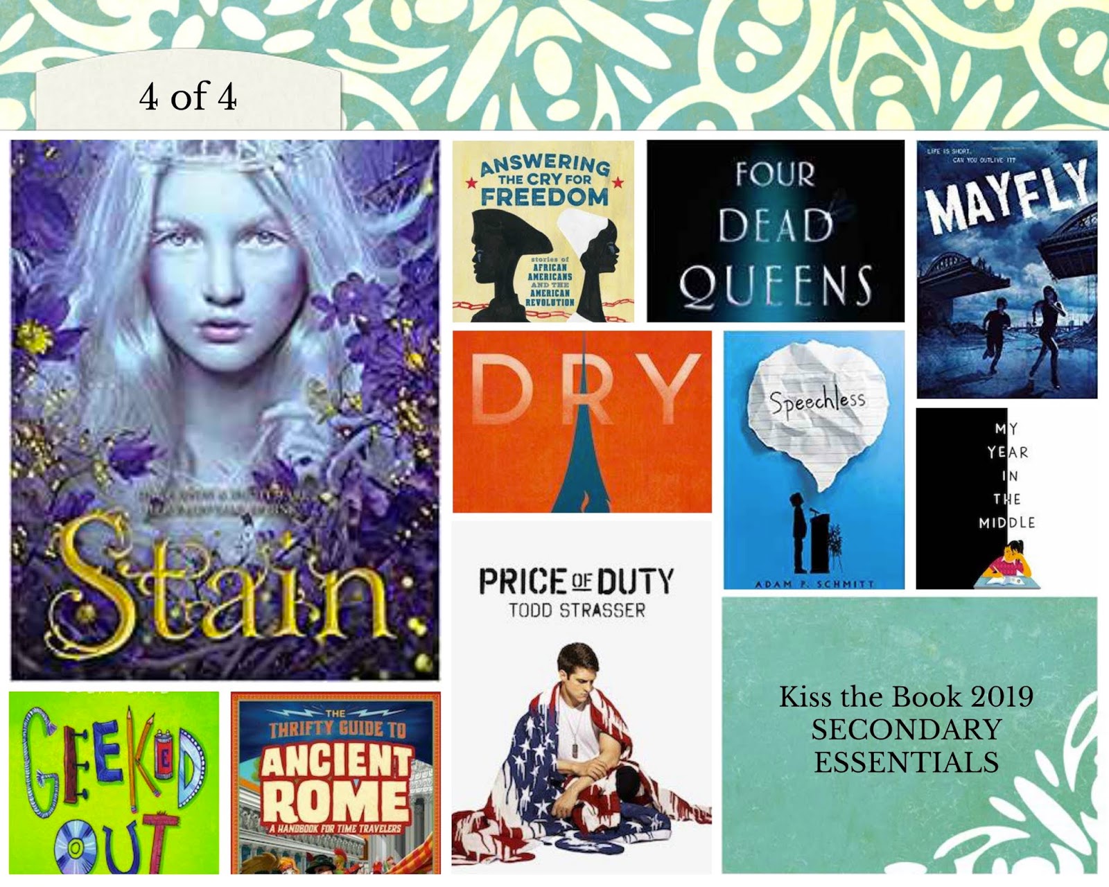 KISS THE BOOK: TOP 50 SECONDARY BOOKS 2019