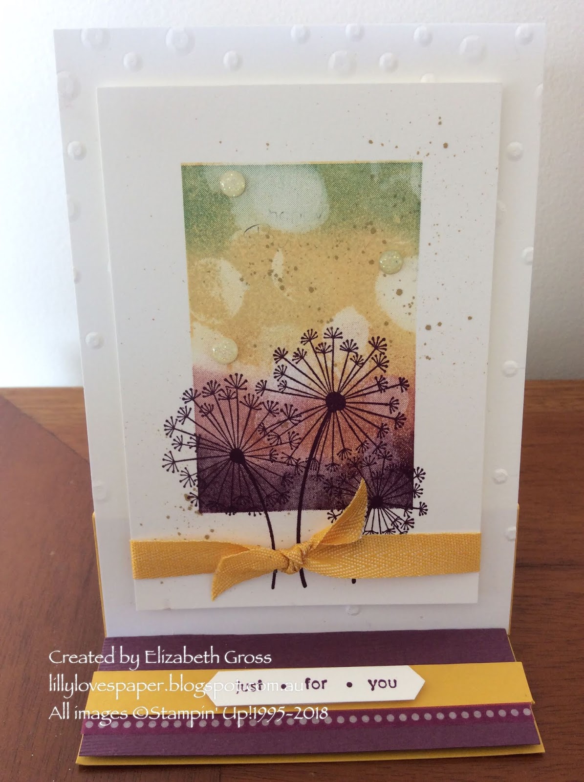 Bokeh Dots with the "Stamparatus Multicolour stamping technique"