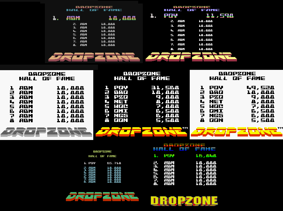 FRGCB - Finnish Retro Game Comparison Blog: Dropzone (U.S. Gold, 1984)