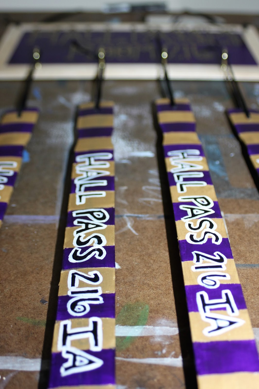 Mrs. Wolfe's Art Room: What's Going on in the Classroom: DIY Hall Passes