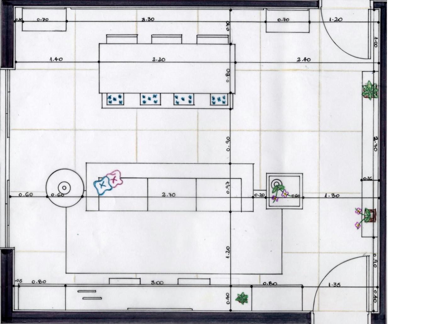 Projeto De Layout De Sala De Estar