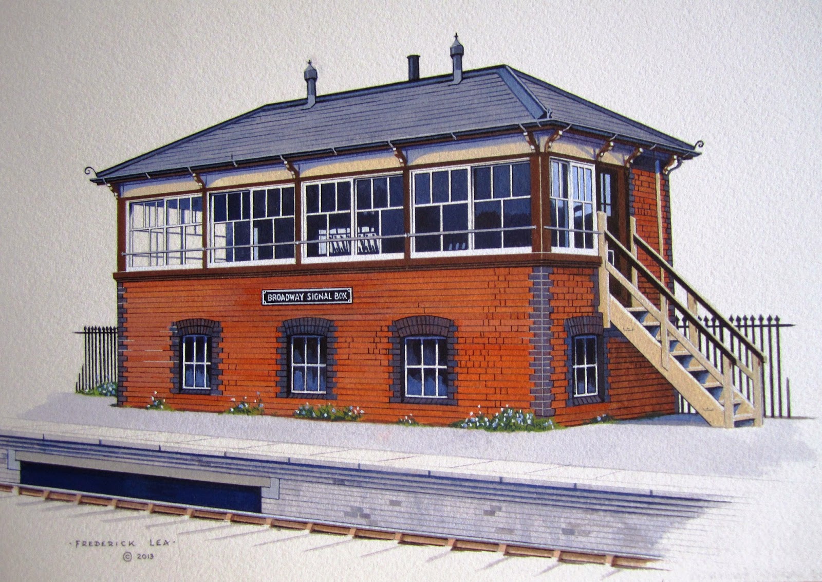Steaming to Broadway!: Signal Box Updated Painting