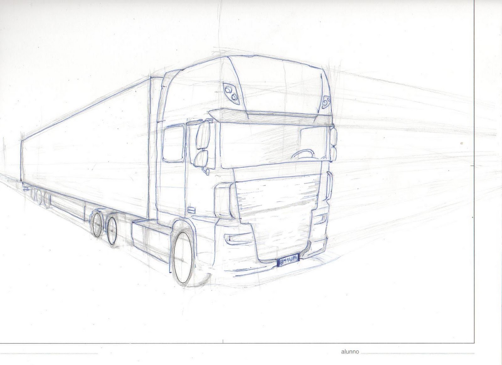 Automotive Sketches Photos: DAF Truck.