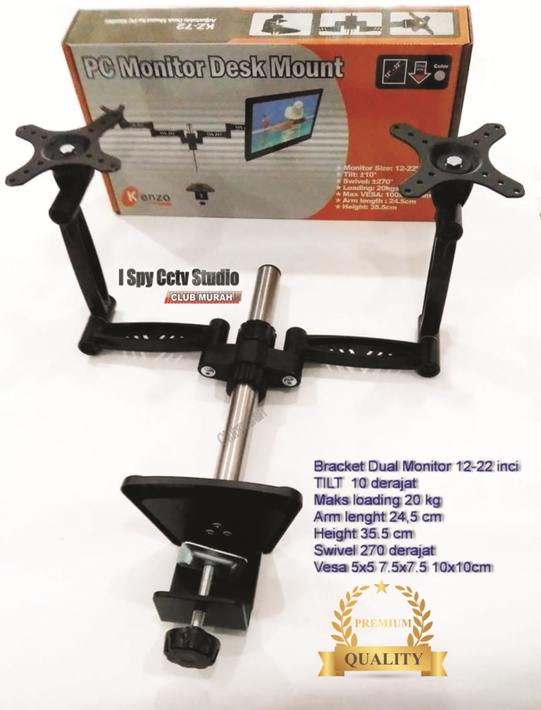 BRACKET MEJA DUAL LED TV Bracket MEJA DOUBLE LED TV