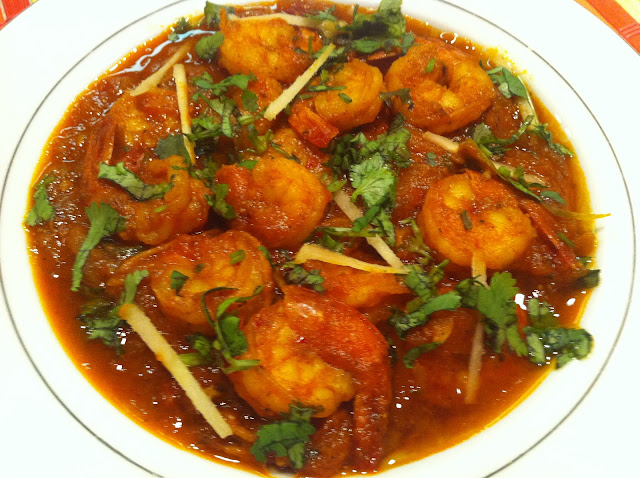 Subhra's Kitchen: Kadhai Prawn