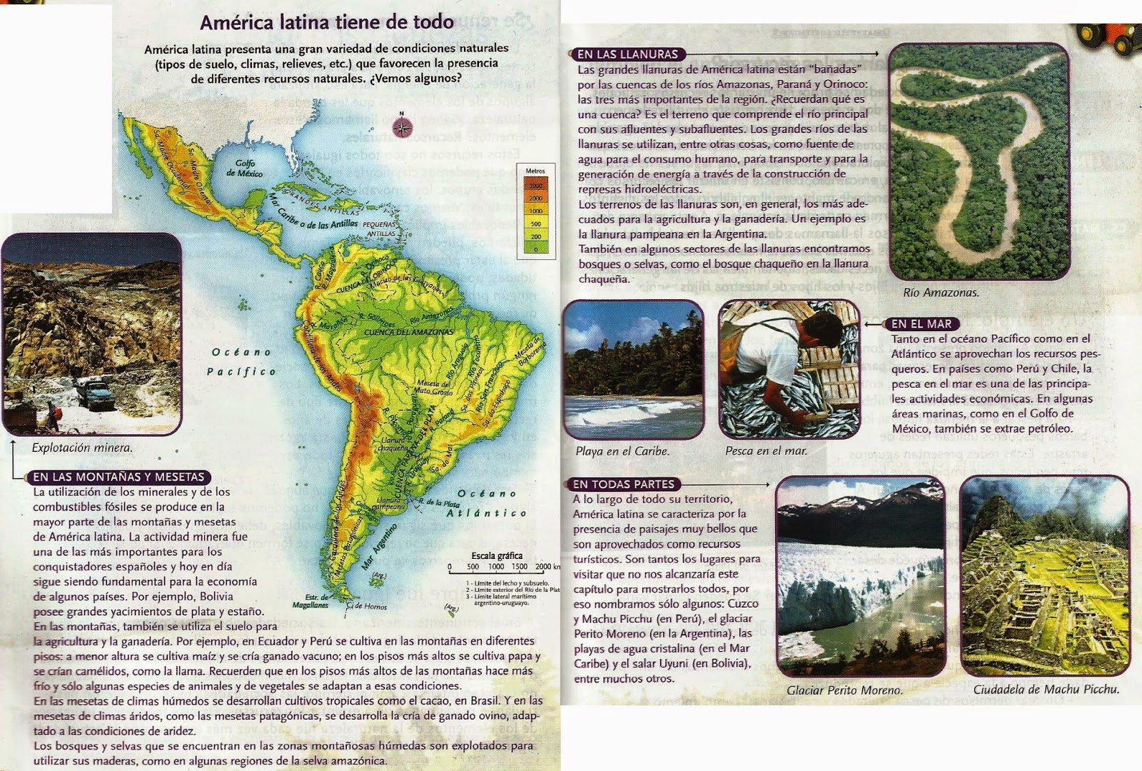 Ciencias Sociales 6: INFOGRAFÍA: RECURSOS NATURALES DE AMÉRICA.